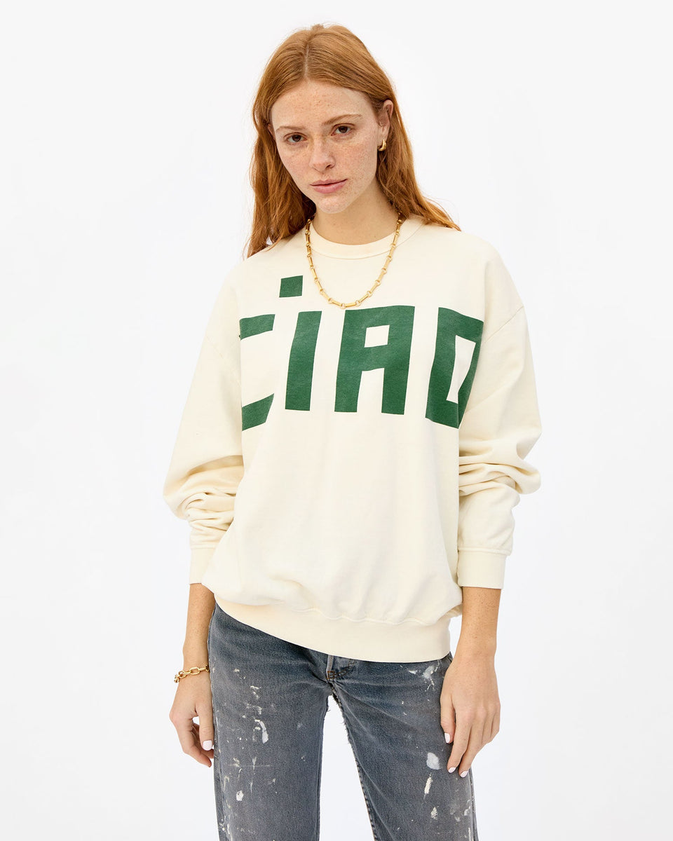 Clare V. Ciao Oversized Sweatshirt – ascot + hart