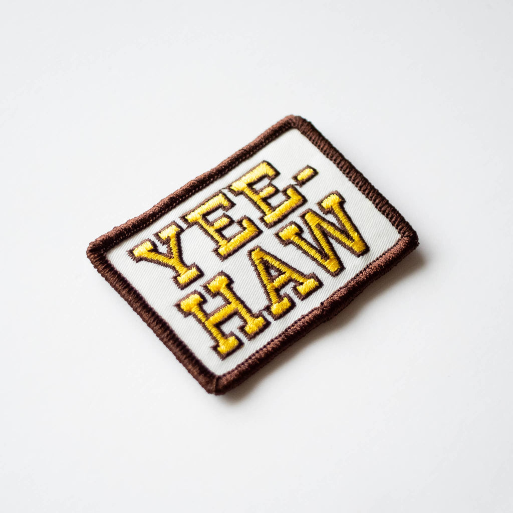 Yee-Haw Embroidered Iron on Patch – ascot + hart