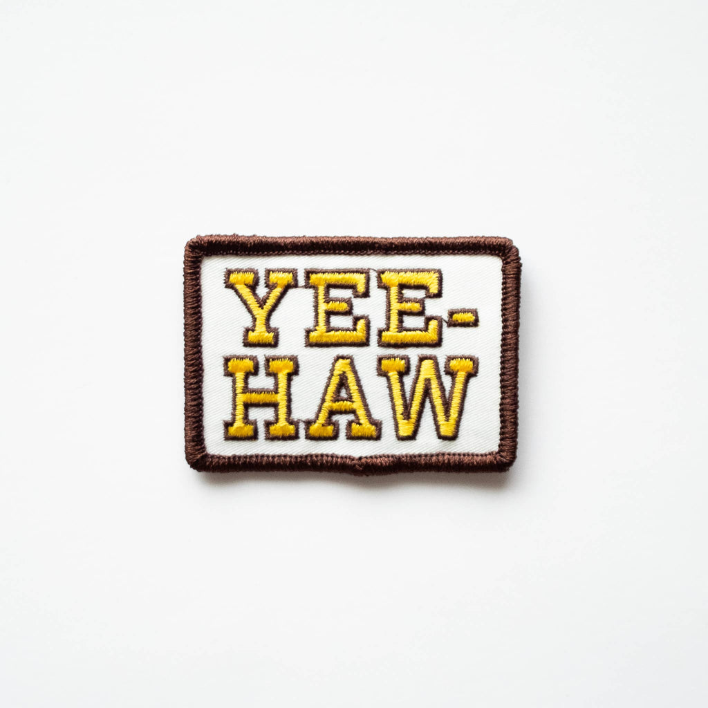 Yee-Haw Embroidered Iron on Patch – ascot + hart