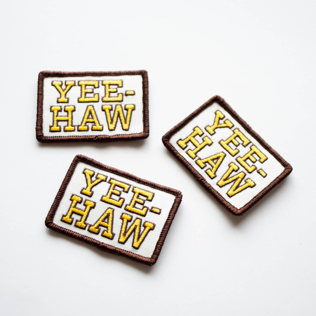 Yee-Haw Embroidered Iron on Patch – ascot + hart